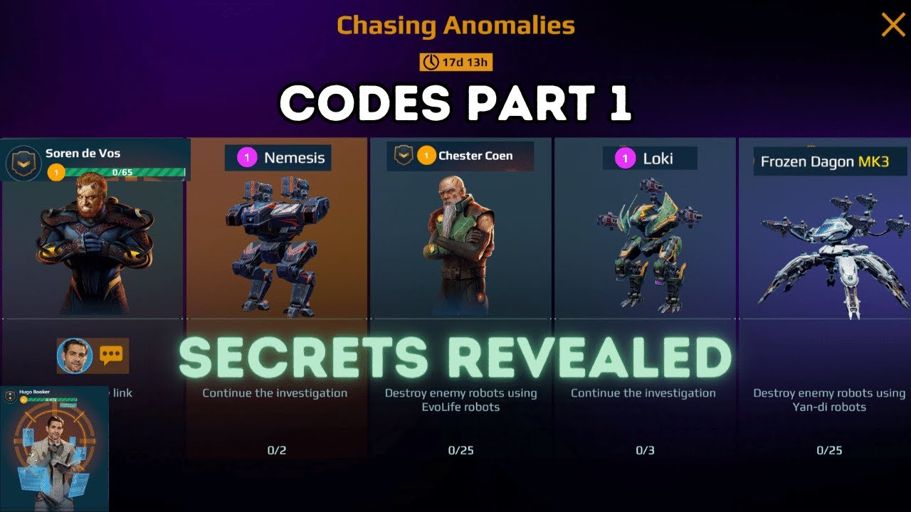 How to unlock Chasing Anomalies with... Secret Passwords!? (War Robots ...
