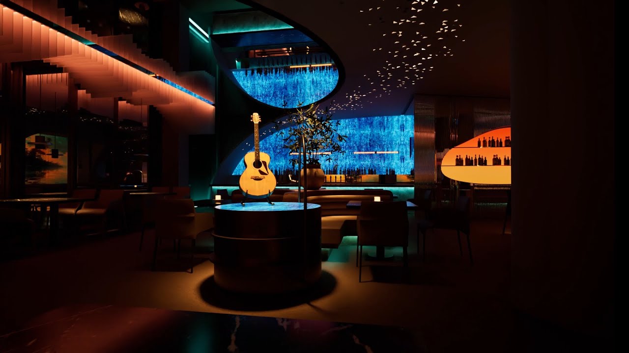 Lighting Art for a Music Bar ｜ 酒吧灯光艺术 - YouTube
