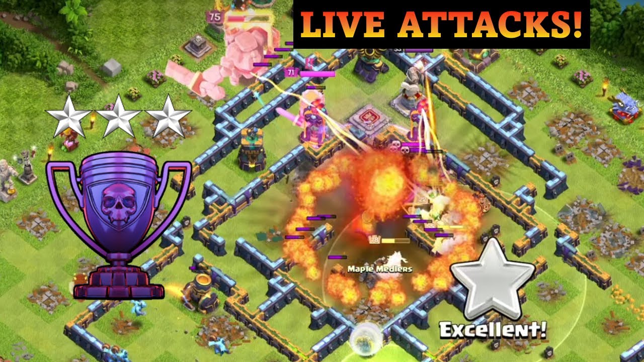 LIVE Attacks! 09-09-2024 | COC Legend League 3 Stars - TH14 Attacks ...