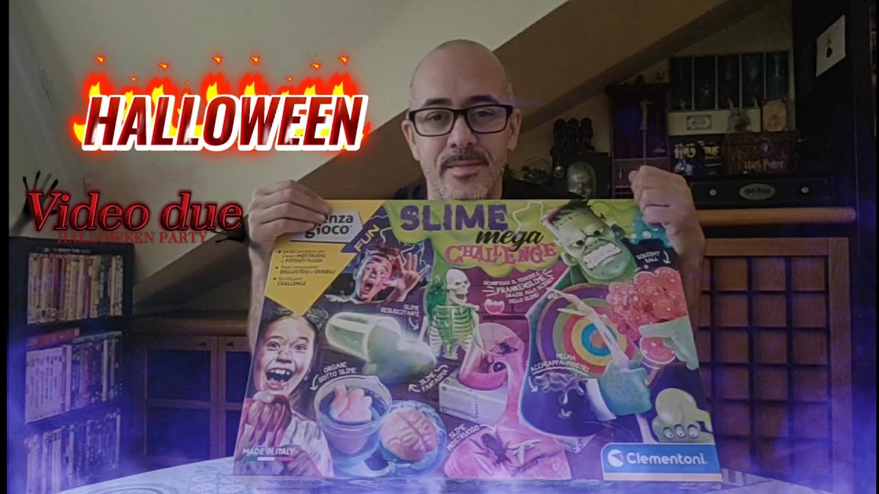 SLIME mega challenge Clementoni / magic Halloween 2022 video due - YouTube