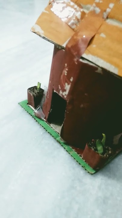 Make Hut with cardboard. - YouTube