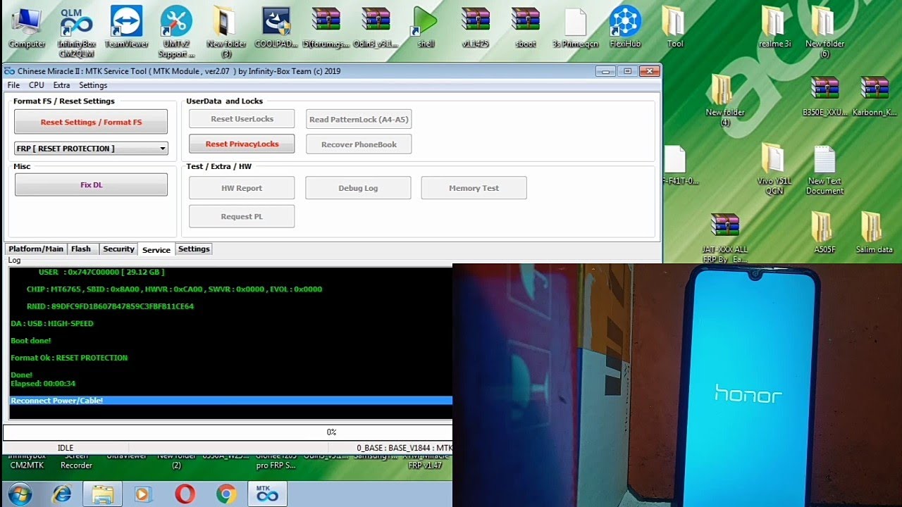 Honor 8A JAT-L29 Frp unlock CM2 or miracle box - YouTube