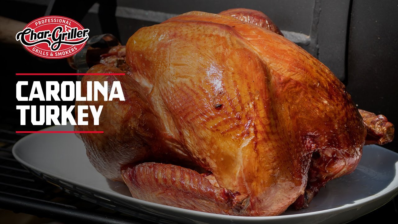 How To Make Smoked Carolina Turkey on the Smokin' Champ 1624 | Char ...