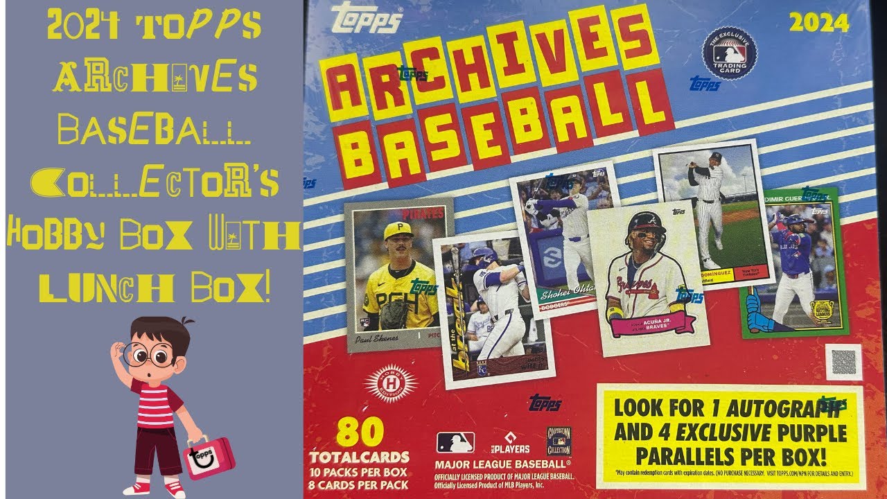 2024 Topps Archives Hobby Collector's Box with Lunch Box Included ...