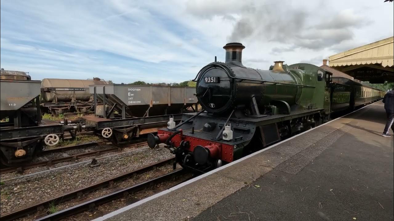 West Somerset Railway 9351 arriving at Dunster Station 13/07/2023 - YouTube