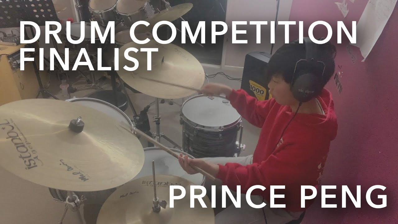 Drum Competition: Improv Finalist Prince Peng - Red Cymbals & Vertical ...