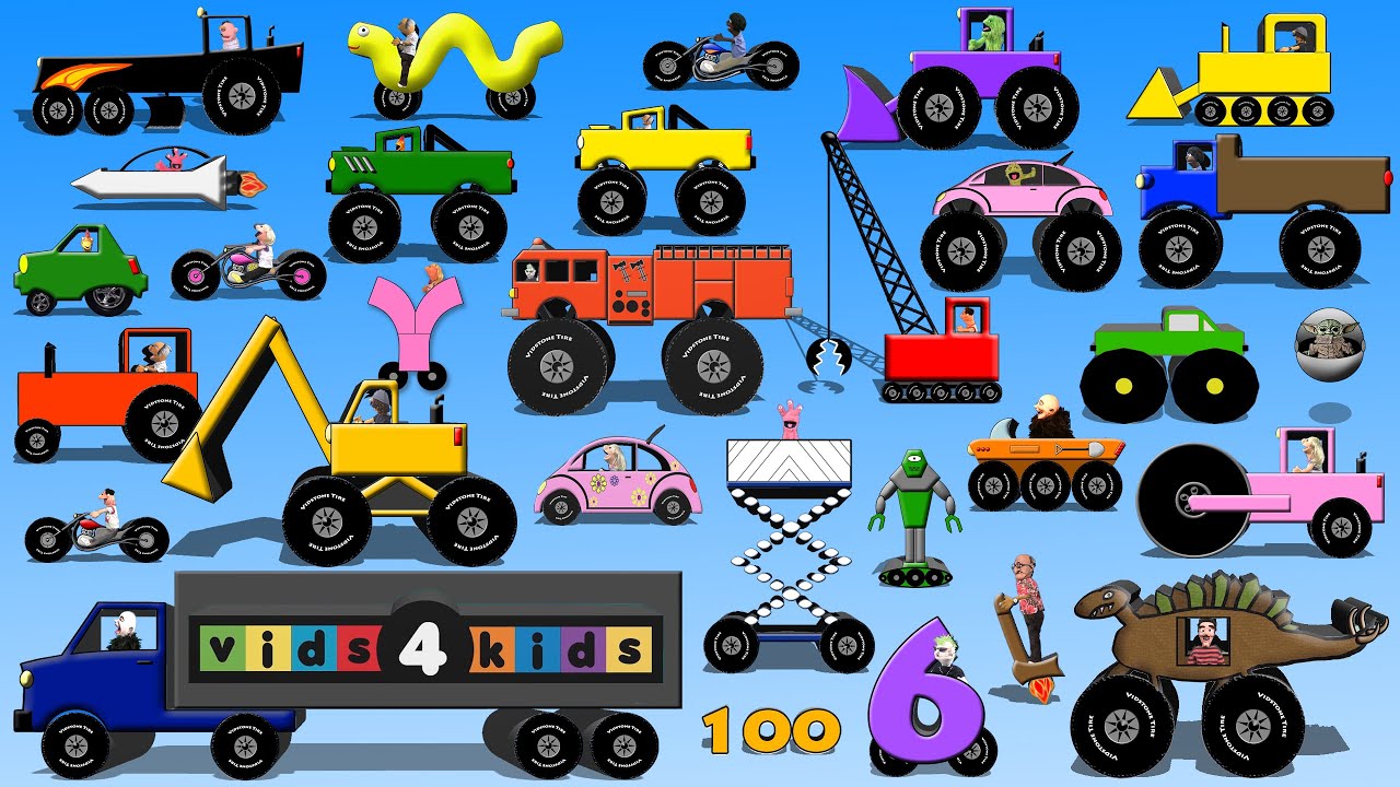 100 Vehicles with Timmy Uppet - YouTube