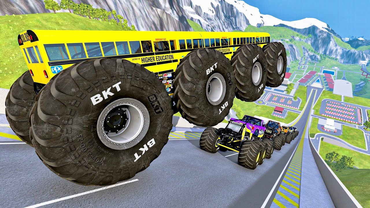 Gravity-Defying Monster Truck Car Jumps A Thrill Ride! - YouTube