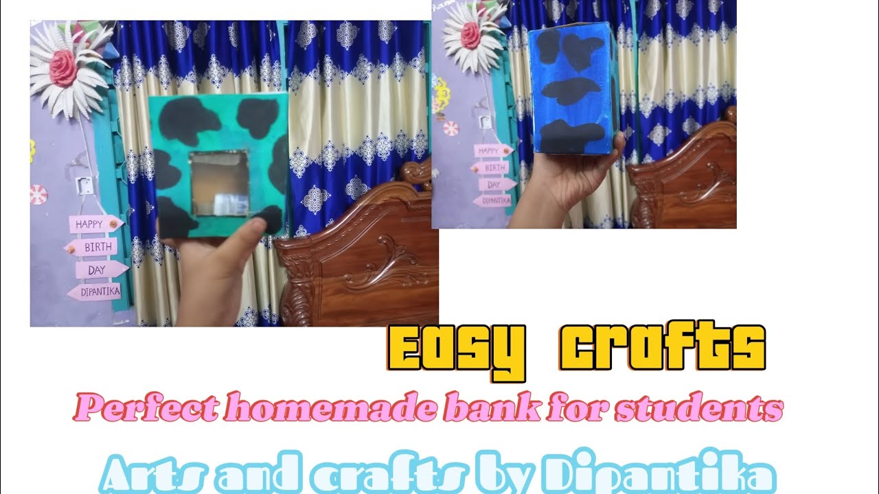 Handmade bank for students || Saving bank || Easy crafting || - YouTube