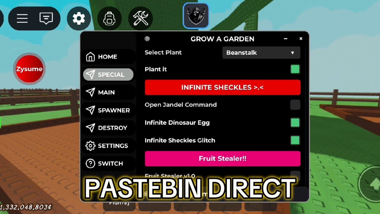 OP GROW A GARDEN SCRIPT | KEYLESS, INFINITE SHACKLES - YouTube