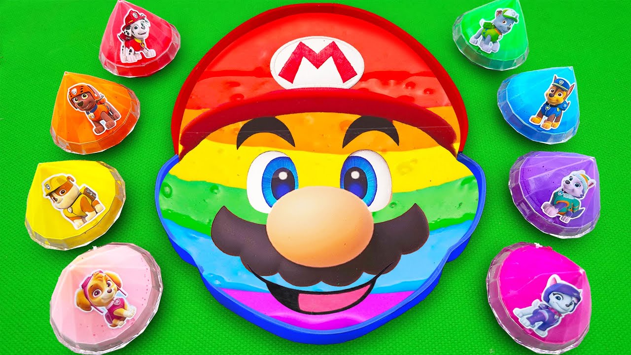 Satisfying ASMR | DIY Making Rainbow Super Mario Bathtub by Mixing ...
