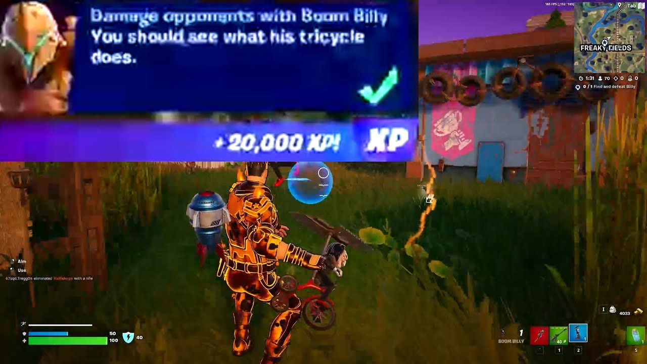 Damage opponents with Boom Billy Fortnite - YouTube