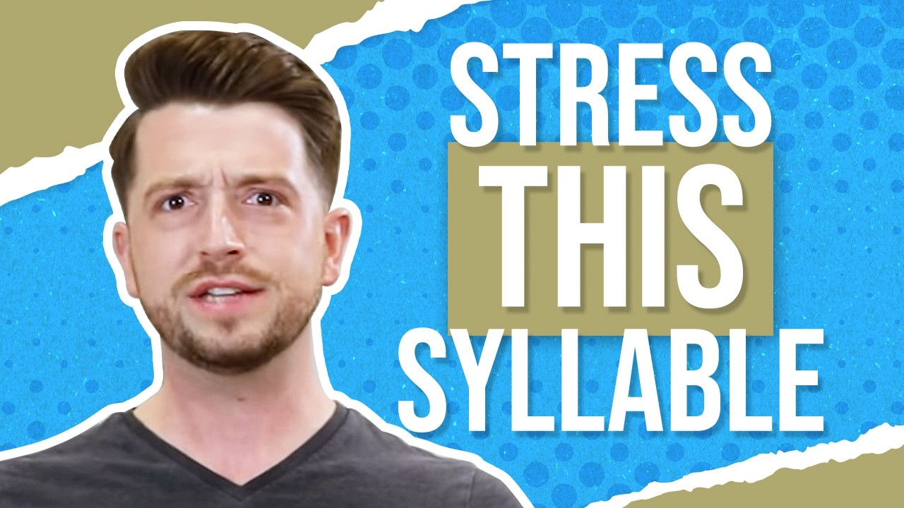 Spanish Syllable Stress: Just ONE Rule - YouTube