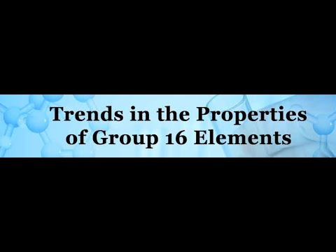 16th Group Elements||12th Science||Abhi Sir - YouTube