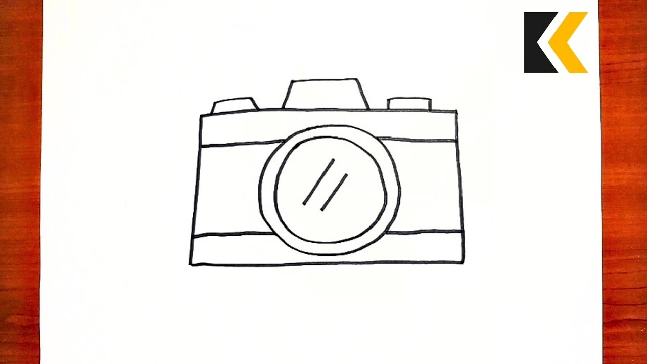 How To Draw A Camera | Draw Cameras Easily - YouTube