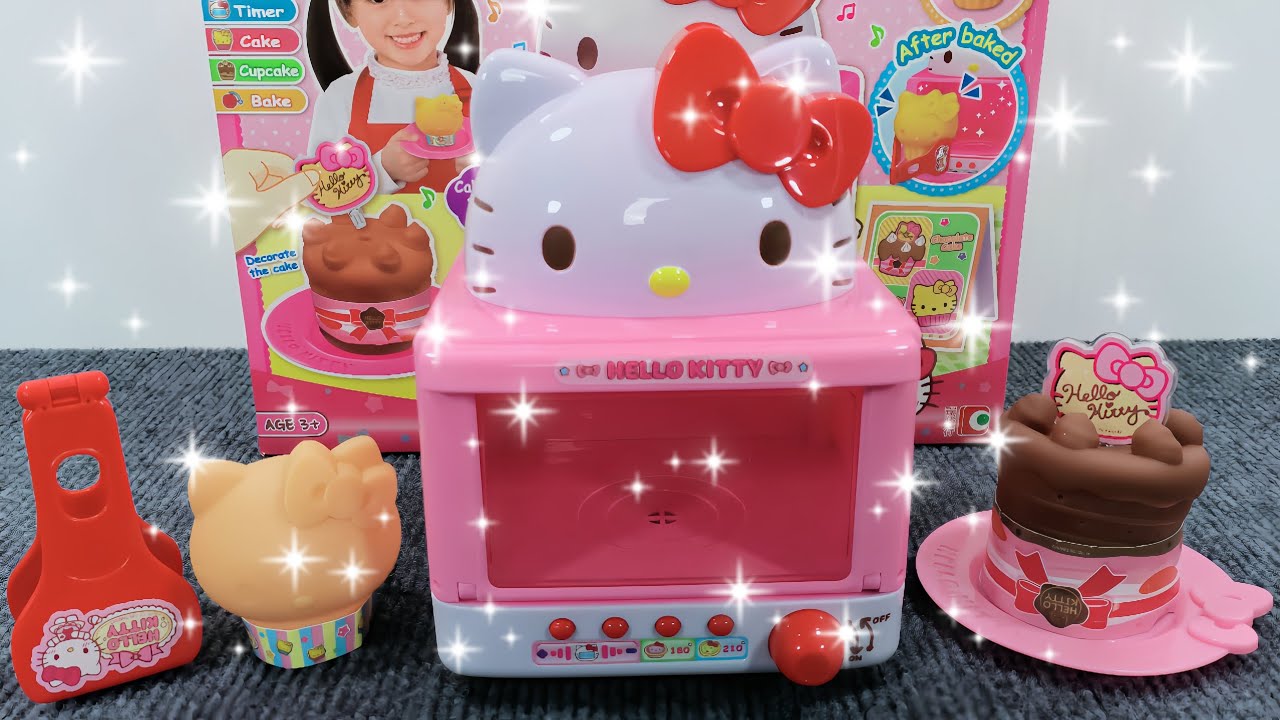 6 Minutes Satisfying with Unboxing Hello Kitty Kitchen Set Cute oven ...