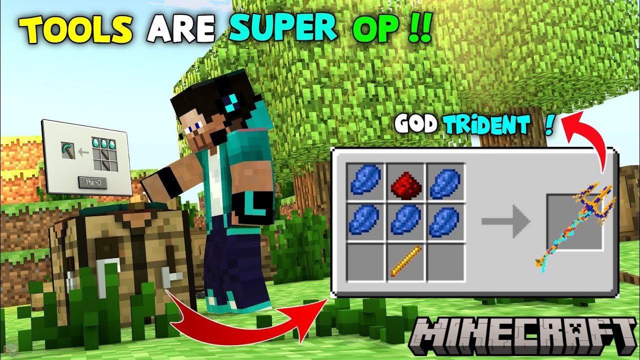 Minecraft But I Can Craft Super OP Tools And Armour🔥||Can I Beat The ...