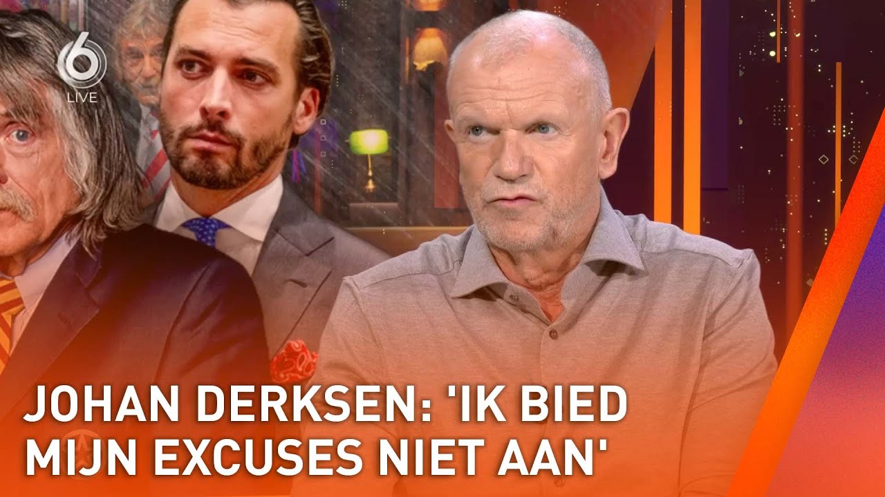 Johan Derksen na Baudet-verspreking: 'Ik bied mijn excuses niet aan ...