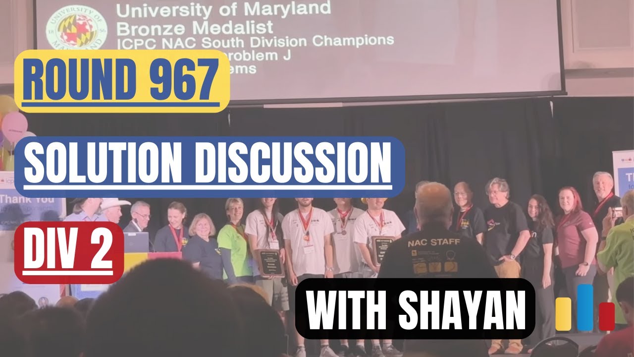 Codeforces Round 967 Div 2 Programming Contest Solution Discussion 2614