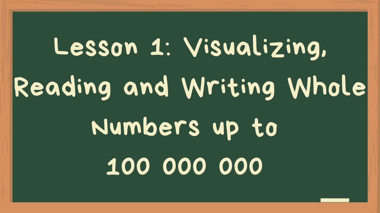 [G5] Lesson 1: Visualizing, Reading and Writing Whole Numbers up to 100 ...
