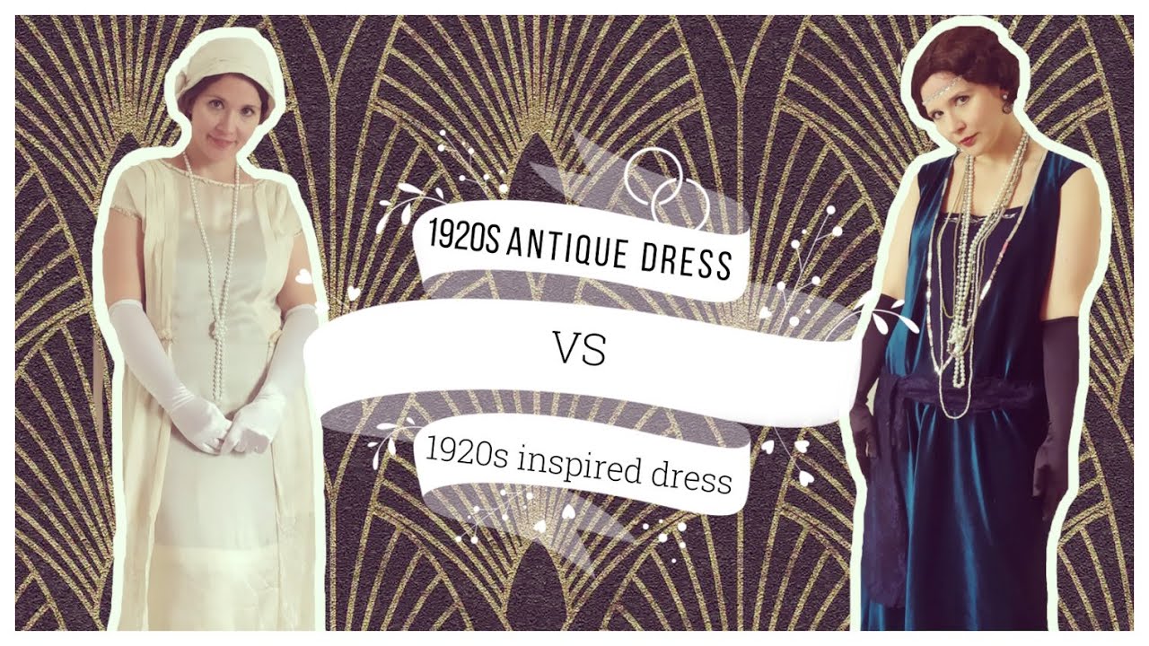 1920s antique dress VS 1920s inspired dress - YouTube