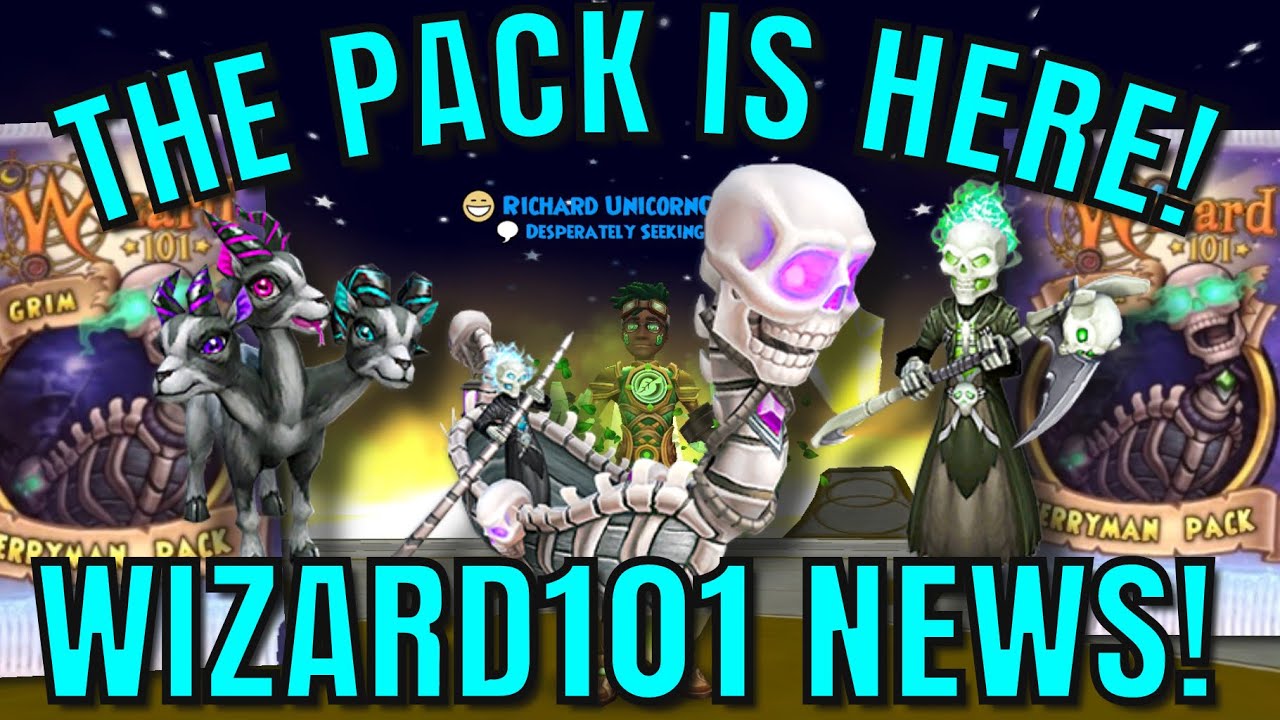 THE NEW PACK IS HERE! Wizard101 News! Grim Ferryman Pack! - YouTube