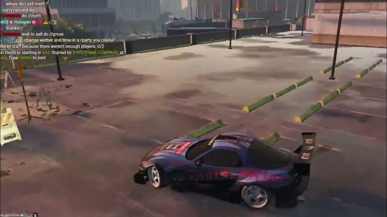 only up drifting in a parking gta rp - YouTube