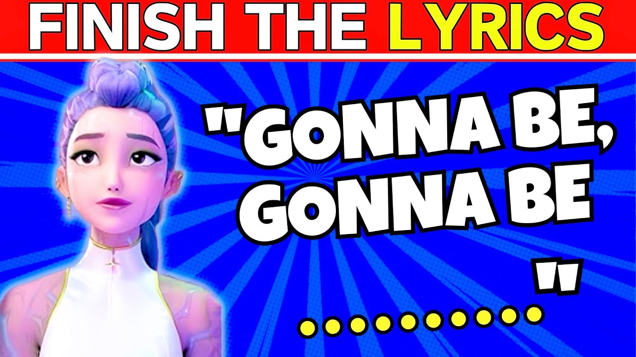 FINISH THE LYRICS 🎵 Guess KPOP DEMON HUNTERS Movie Characters By Song 🎤 ...