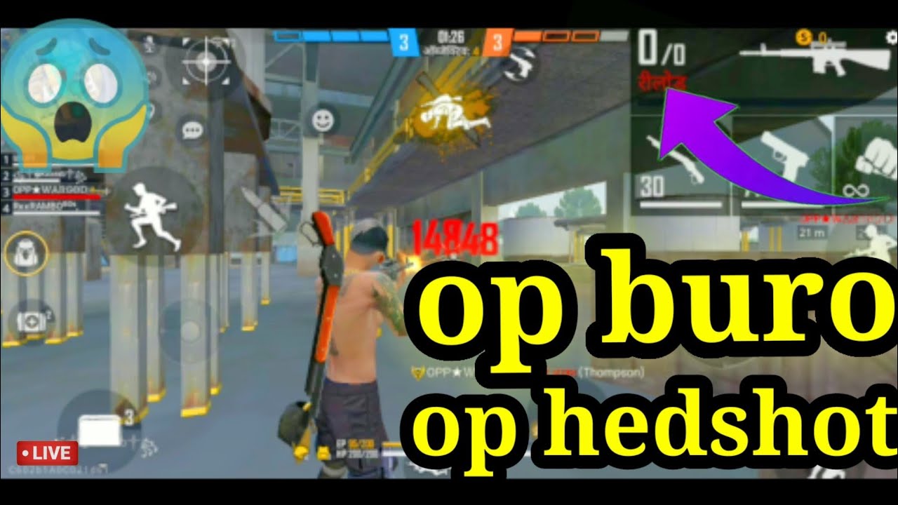 🔴 live free fiee op geme pye video garana - YouTube