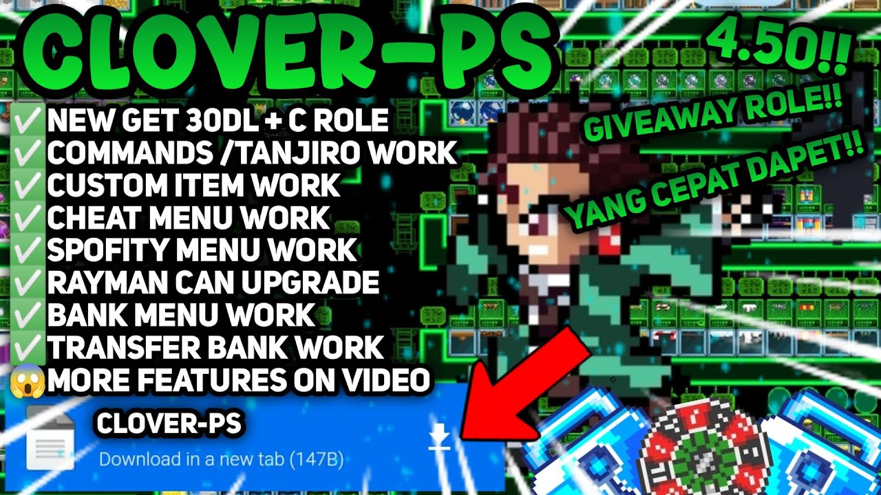 CLOVER PS SERVER REVIEW😋! GROWTOPIA PRIVATE SERVER | GTPS TERBARU - YouTube