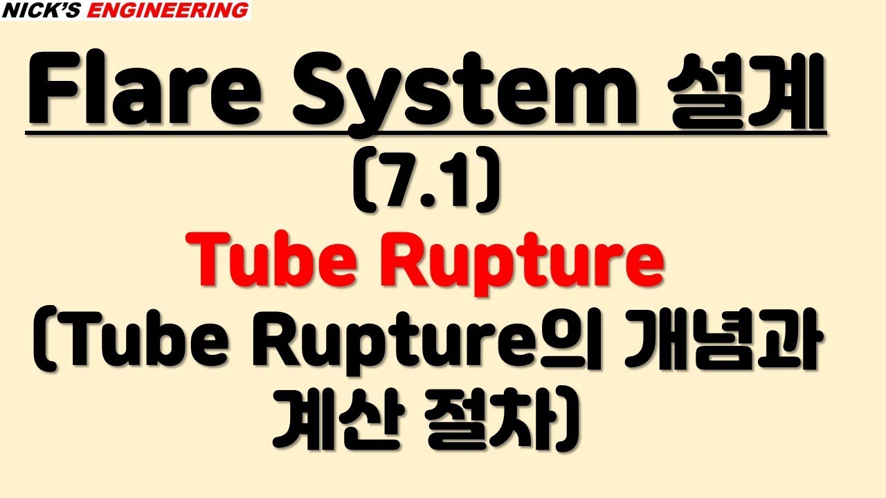 (7.1) Tube Rupture | Tube Rupture 의 개념과 계산 절차 - YouTube