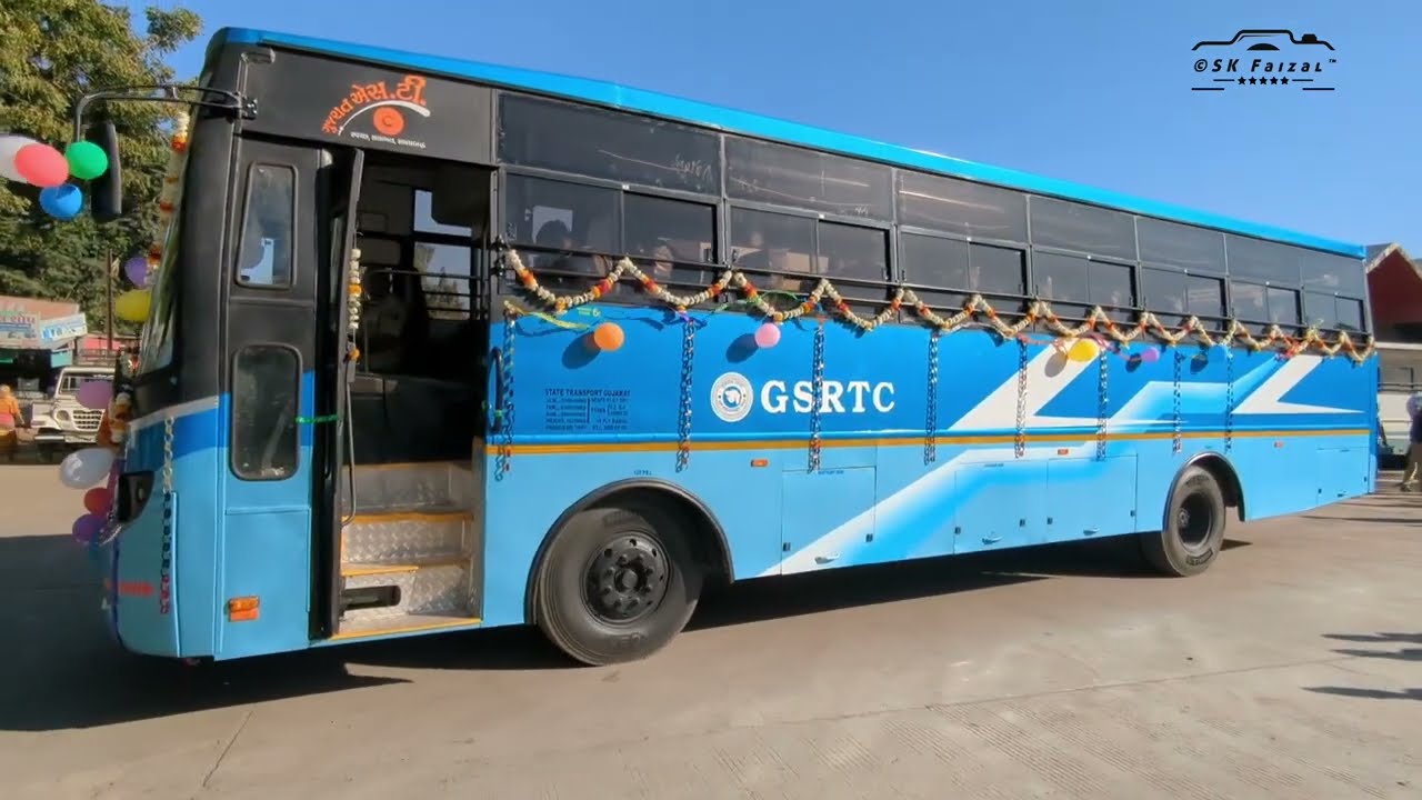Inaugural Run Of The New GSRTC 2 2 Semi Luxury Bus YouTube Inaugural Run Of The New GSRTC 2 2 Semi Luxury Bus YouTube