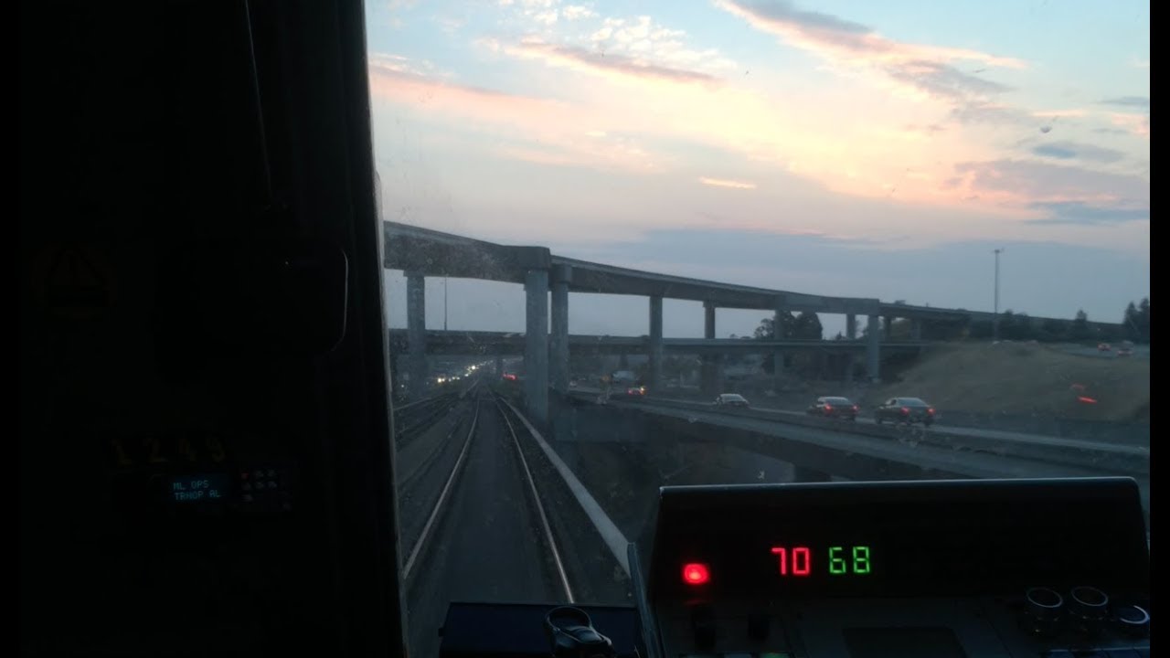 Bart Cab Ride (Dublin/Pleasanton to Coliseum) - YouTube