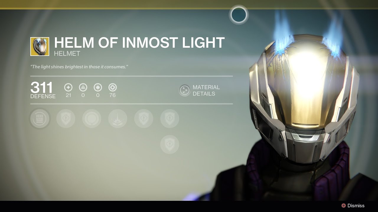 #Destiny - Helm Of Inmost Light! Understand The Benefits! - YouTube
