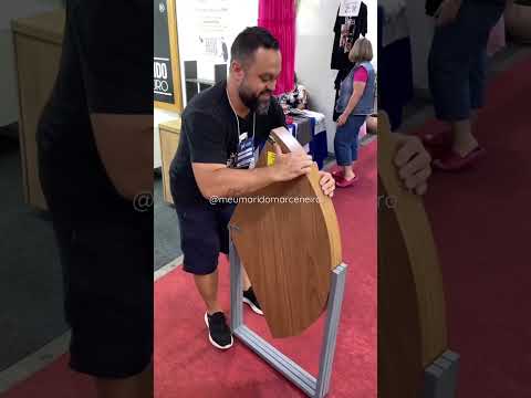 OLHA EU! Mostrando a minha Mesa Redonda Dobrável 120cm. Curtiu? Peça a sua no site 😍