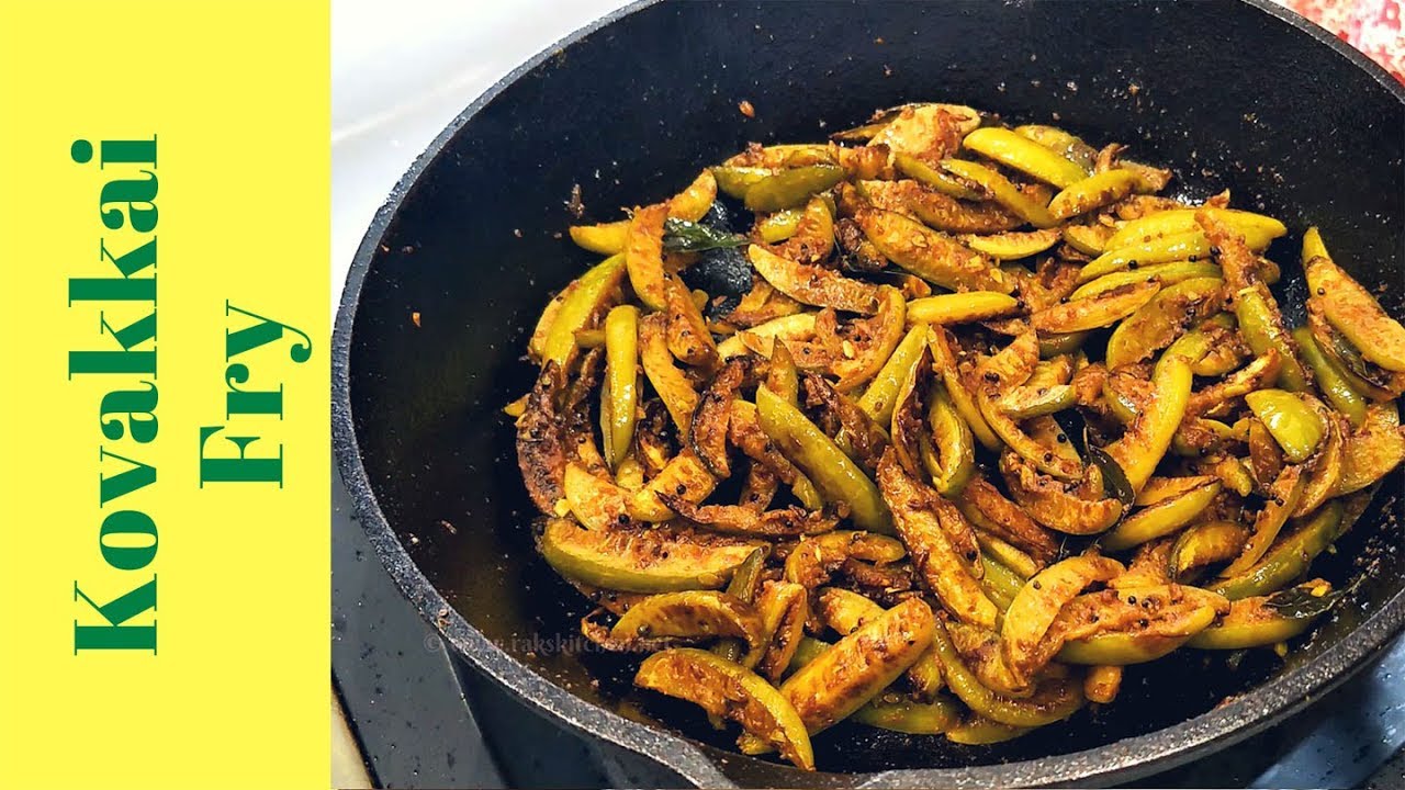 Kovakkai fry recipe, Delicious ivy gourd curry - YouTube