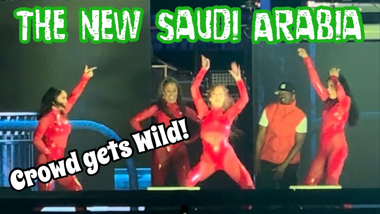 The Crowd Gets Wild When The Sexy Dancers Perform 50 Cents Concert In Riyadh Saudi Arabia