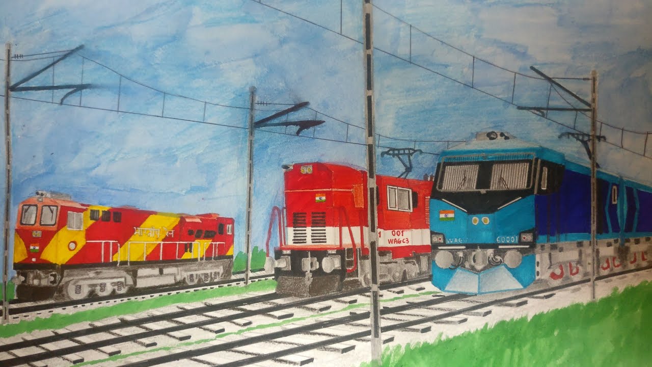 'Future of Indian Railways freight corridor' WDG-4G+WAG-12+WAG-C3 loco ...