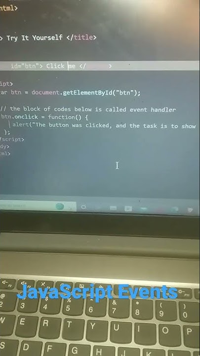 Java scripts Events Button Click #shorts - YouTube