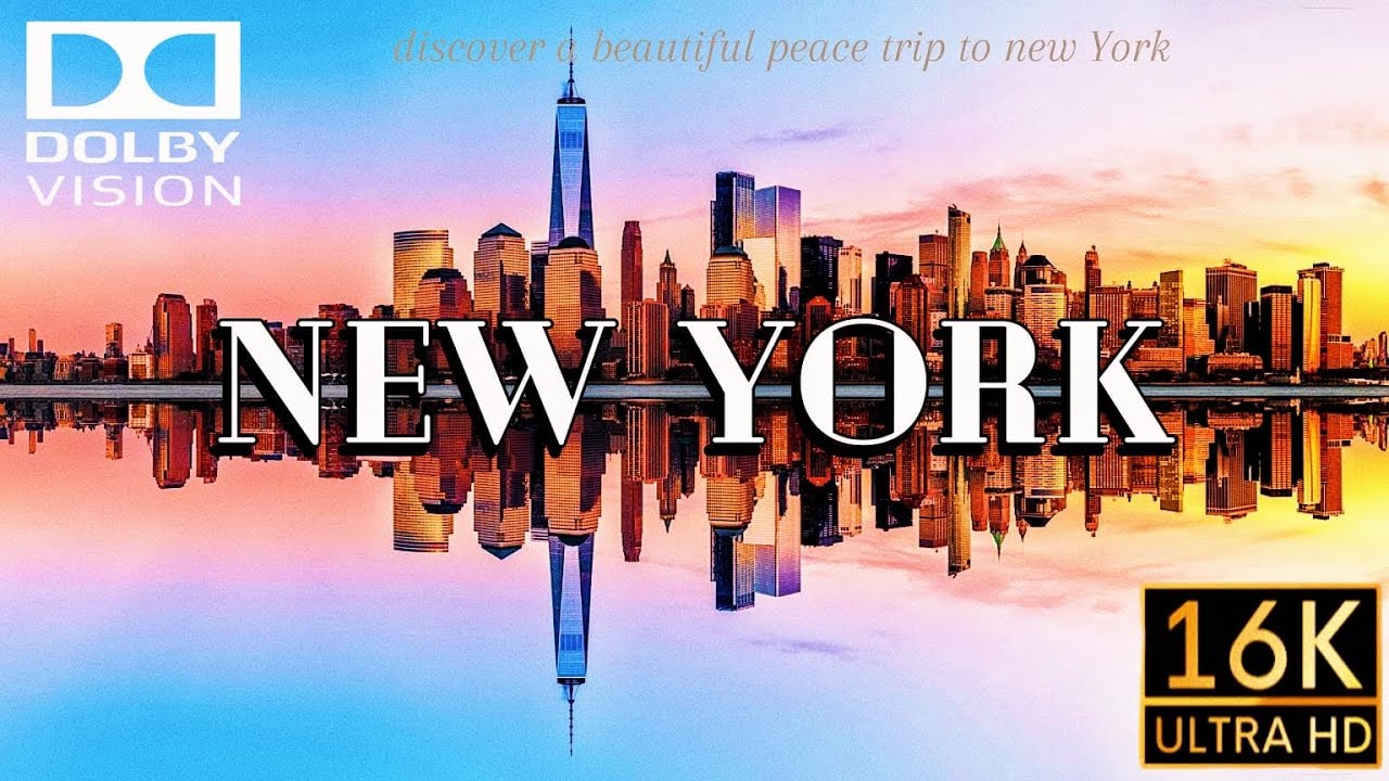 16K NEW YORK CITY 🇺🇸 | Ultimate 4K/8K/16K Walking Tour with Relaxing ...