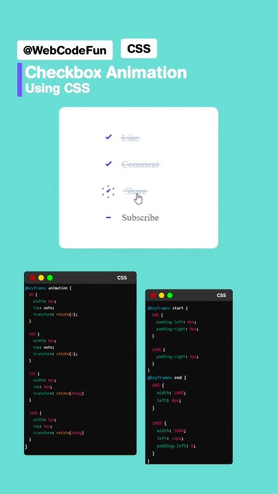 Check box animation using css html, #frontenddeveloper #html #cssanimation #tutorials #learn ...