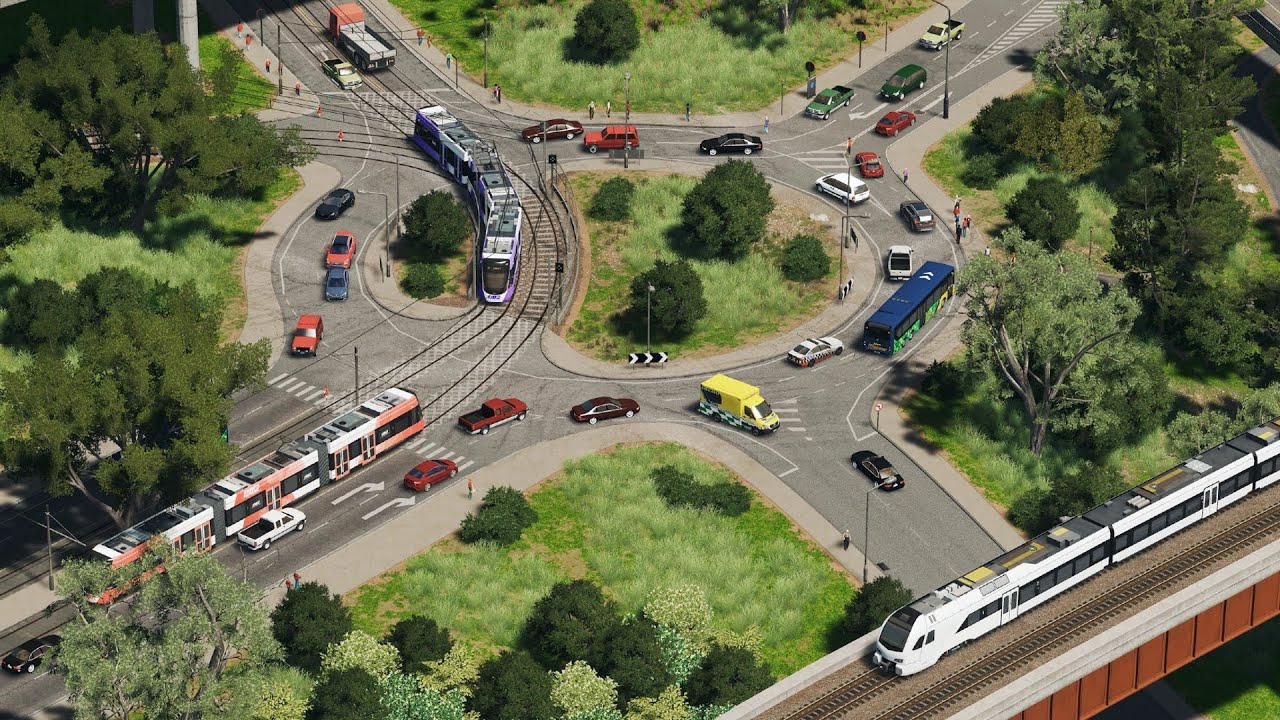 I tried to fix a dying city with Tram Suburbs in Cities Skylines - YouTube