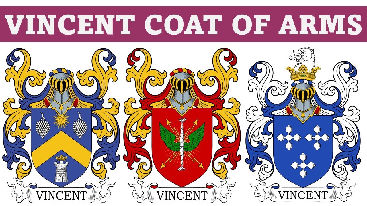 Vincent Coat of Arms & Family Crest - Symbols, Bearers, History - YouTube