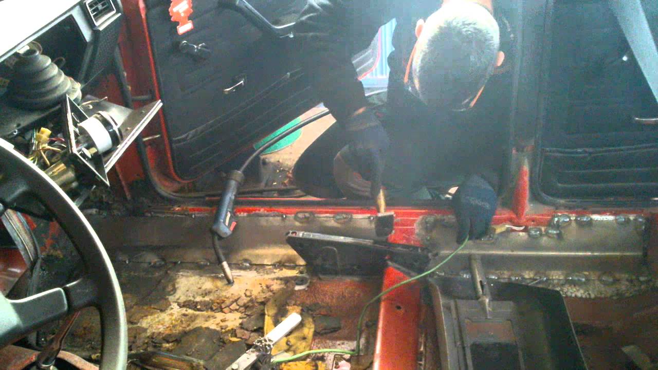 LADA 2107 car chassis strengthening - YouTube