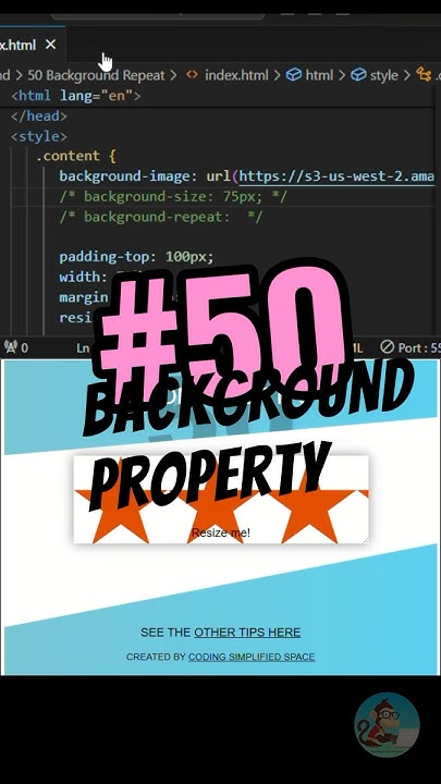 50100 Background Property Hack Frontend Tips Css Tutorial Coding Codingsimplifiedspace 