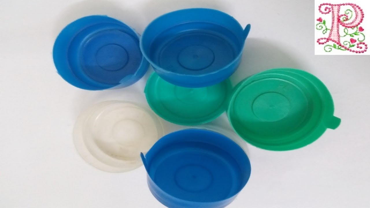 Diy || water can caps crafts || Door hanging with waste water can cap ...