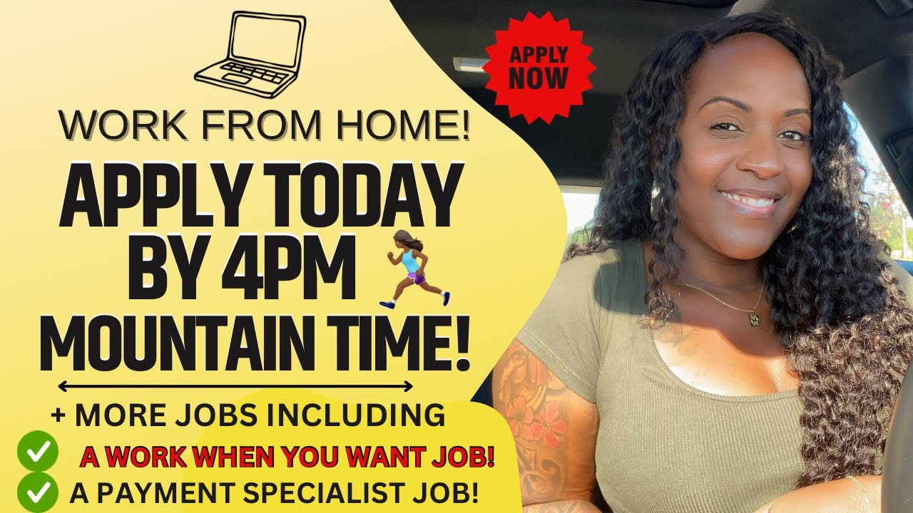 🏃🏾‍♀️APPLY BY 4PM MST TODAY! + A WORK WHEN YOU WANT PART TIME JOB ...