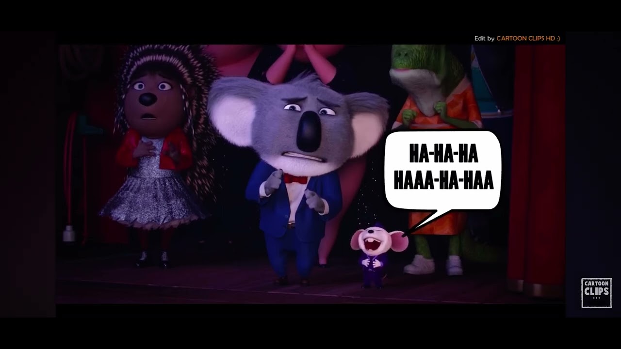 Sing (2016) Mike The Mouse laughing - YouTube