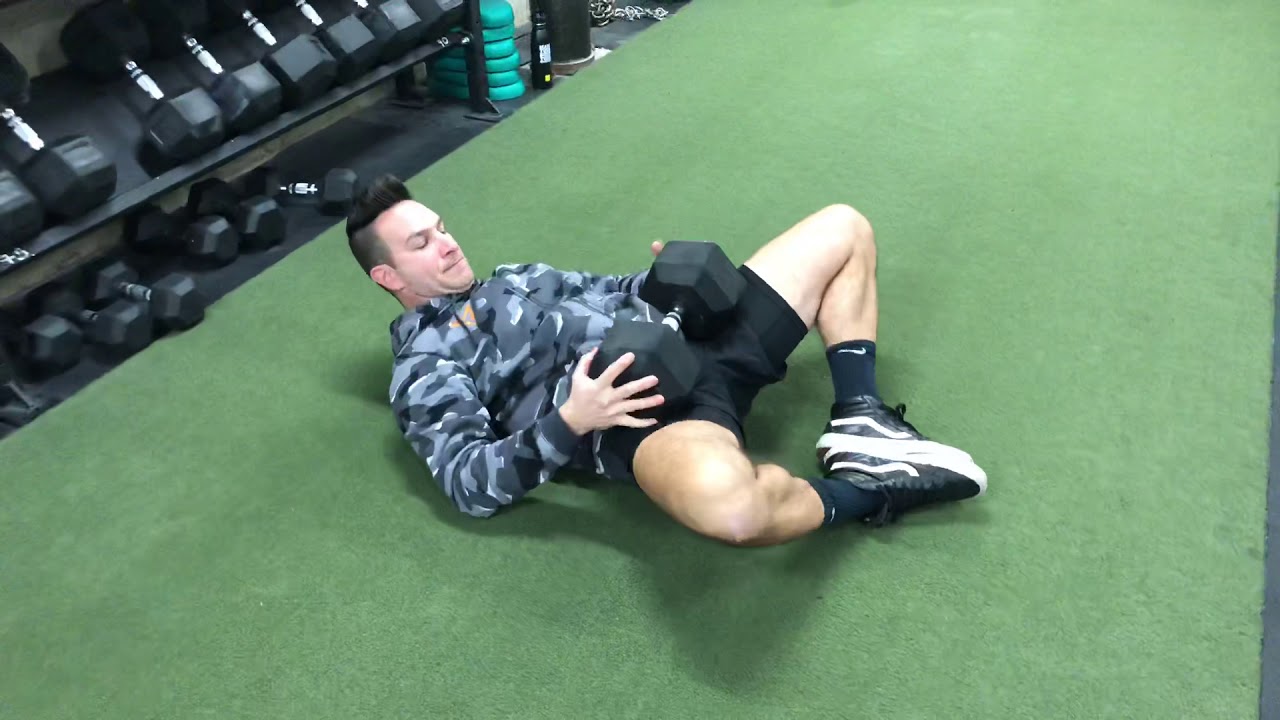 Dumbbell Frog Pump - YouTube