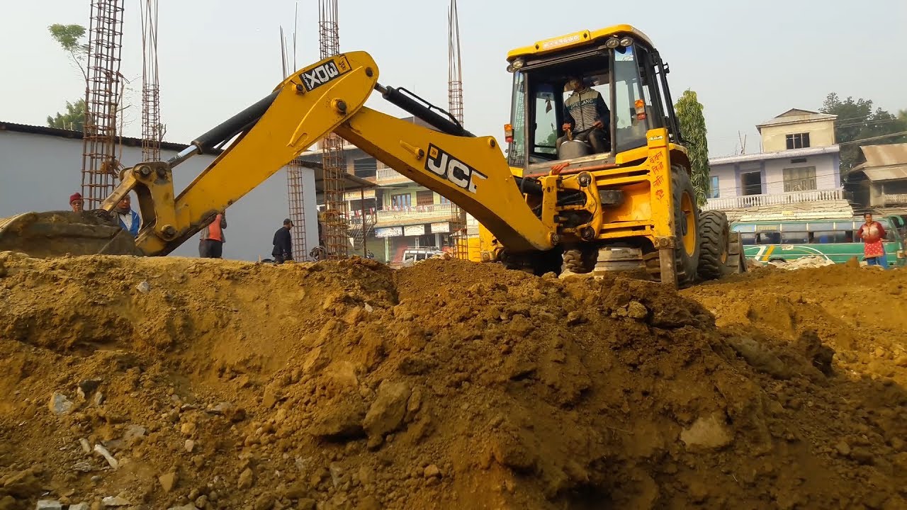 JCB Reverse Video - JCB Digger Working For Home Construction Reverse ...